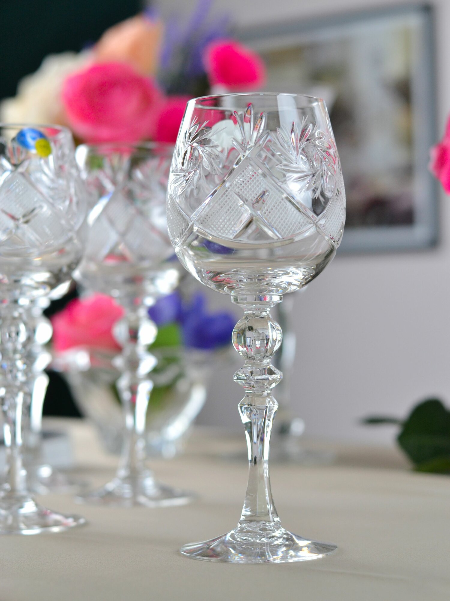 Фужеры хрусталь Неман стеклозавод набор 6 шт 230 мл (7565 1000/1) для шампанского, вина, игристых вин, коктейлей, на свадьбу, юбилей, праздник, фужеры для молодоженов