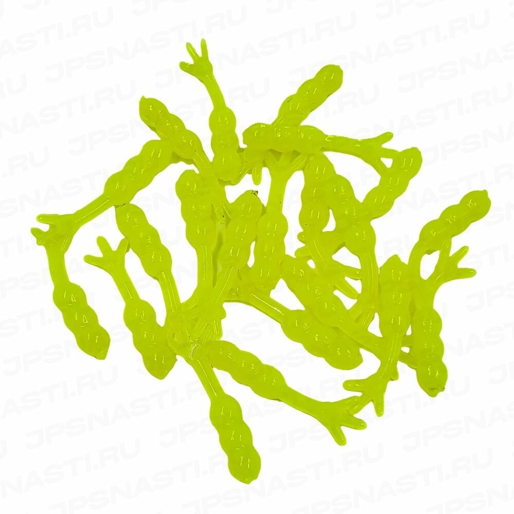 Силиконовые приманки Eleven Lures Chikki 1.5, 20 шт, #Fluo Lemon