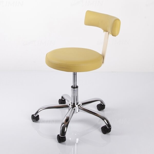 Стул для мастера педикюра "Хит-2" - низкий, хром пятилучье IMIN - Имидж Инвентор