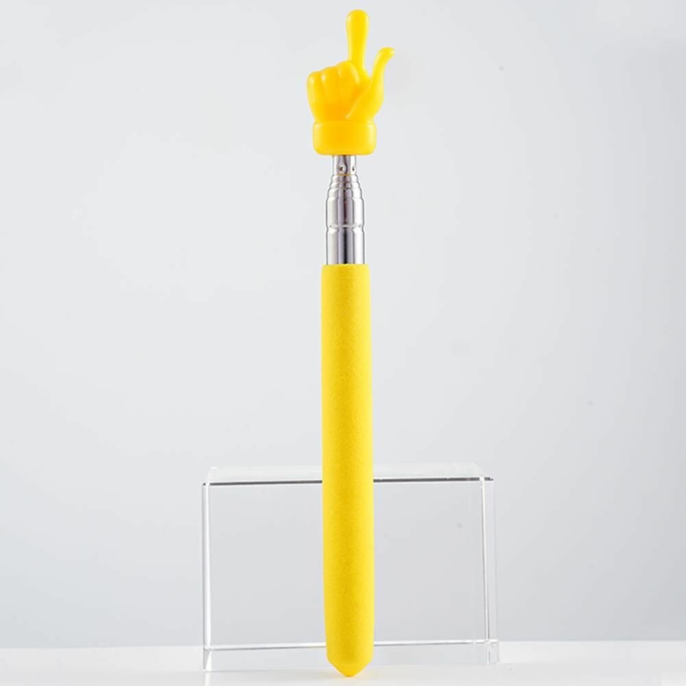 1шт телескопическая указка для учителя, цветная нескользящая ручка с дизайном для пальцев