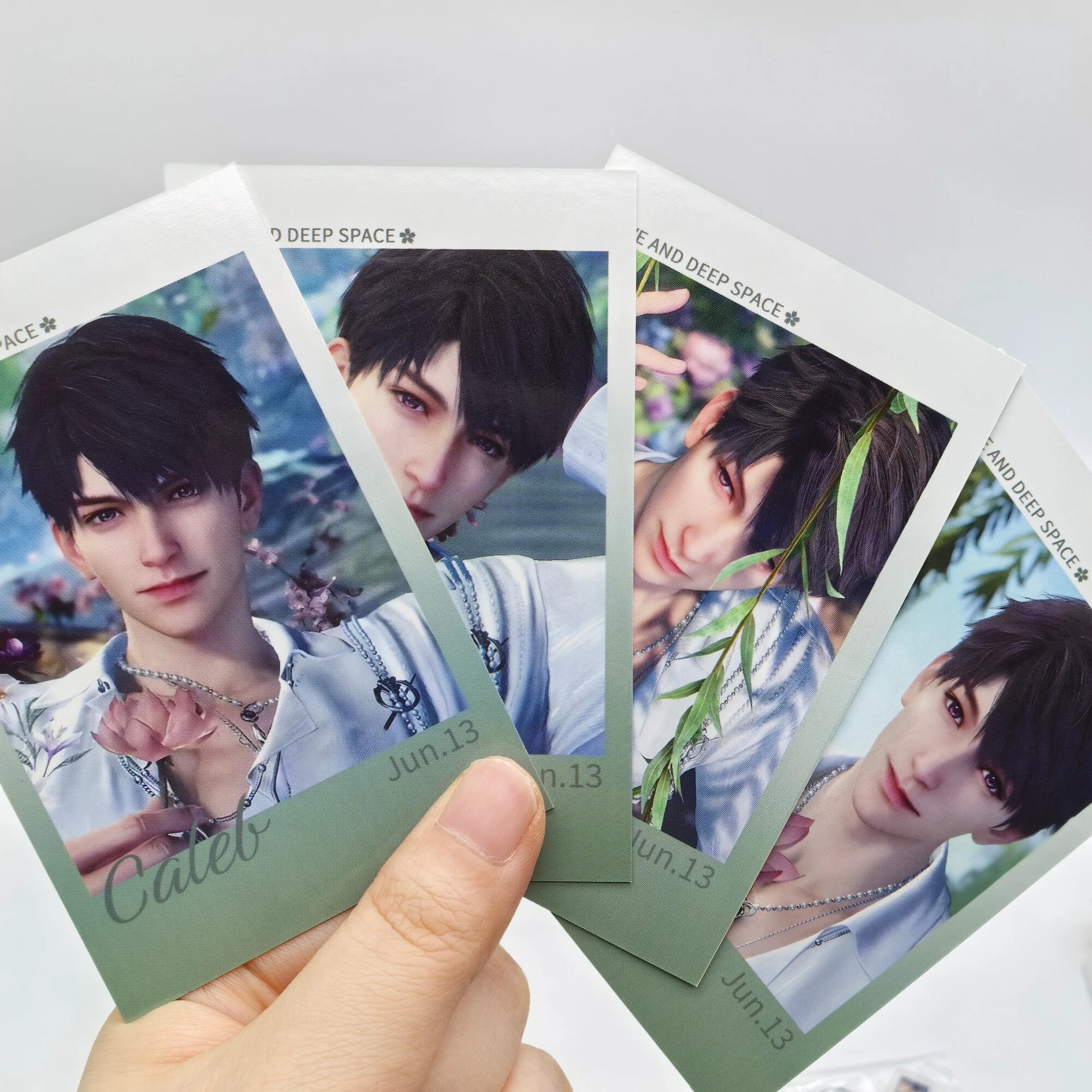 1 комплект, новая игра Love and Deepspace Caleb, красивая коллекционная открытка, открытка, подарок на день рождения для девочек, красивая игра, разноцветные карты