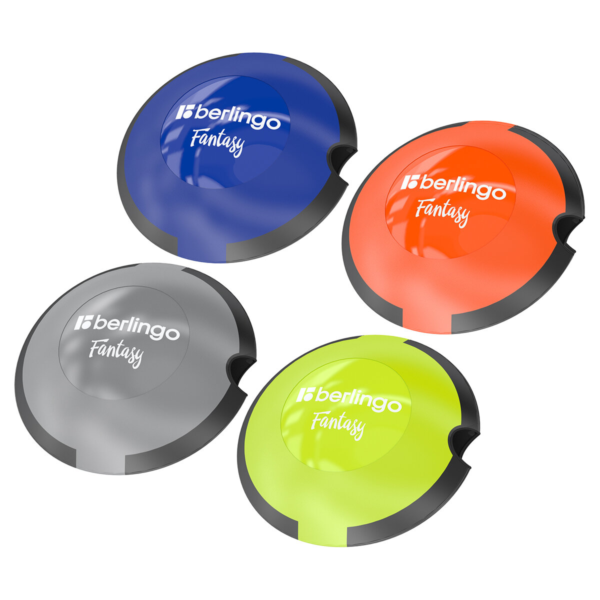 Комплект 72 шт, Точилка пластиковая Berlingo "Fantasy" 1 отверстие, контейнер, ассорти