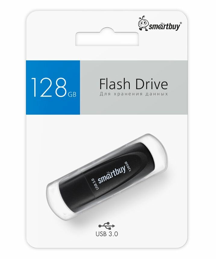 USB 3.0 128GB Smart Buy Scout чёрный SB128GB3SCK