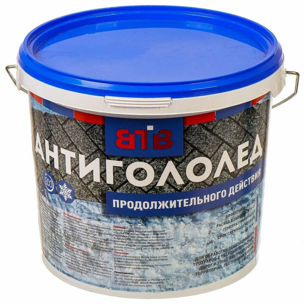 Антигололед ВТВ "Eco", продолжительного действия, 5 кг