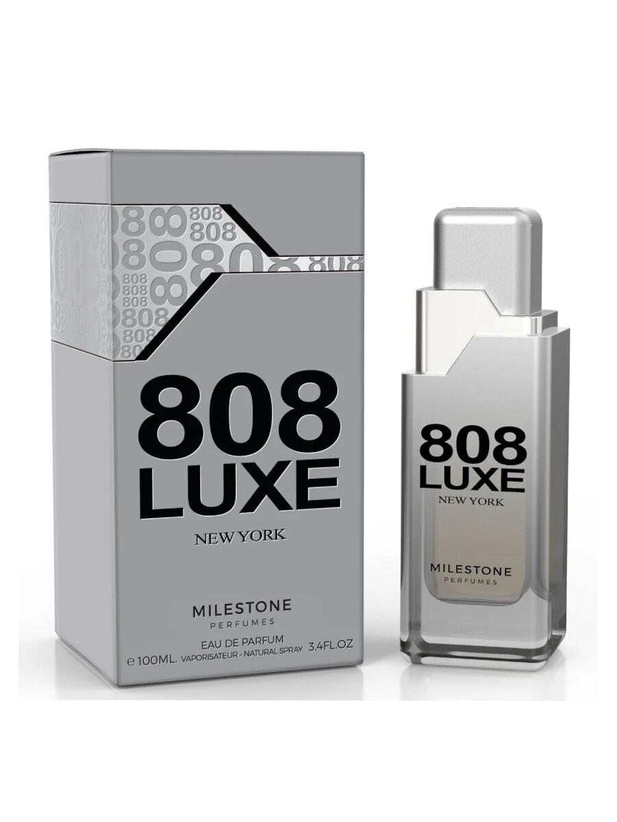 Парфюмерная вода Milestone 808 "Luxe New York", мужская, гурманская, пряная, 100мл