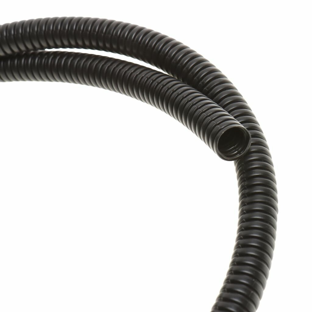 Трубка защитная для электропроводки гофрированная полипропилен d 9.5мм 1м, арт ER095013PP эврика