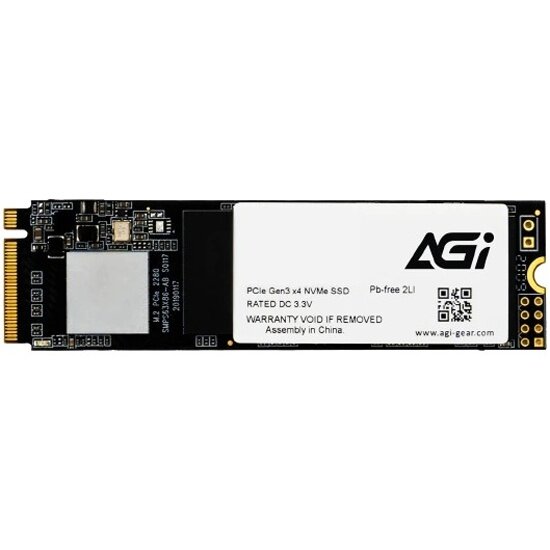 Накопитель SSD Agi AI298 M.2 2280 512GB PCIe Gen3x4 NVMe Color Box