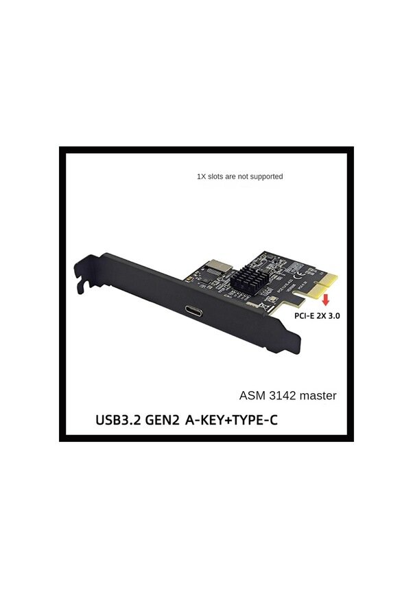 Карта расширения PCI-Express X2 - Type-E + Type-C USB3.2 для настольного компьютера