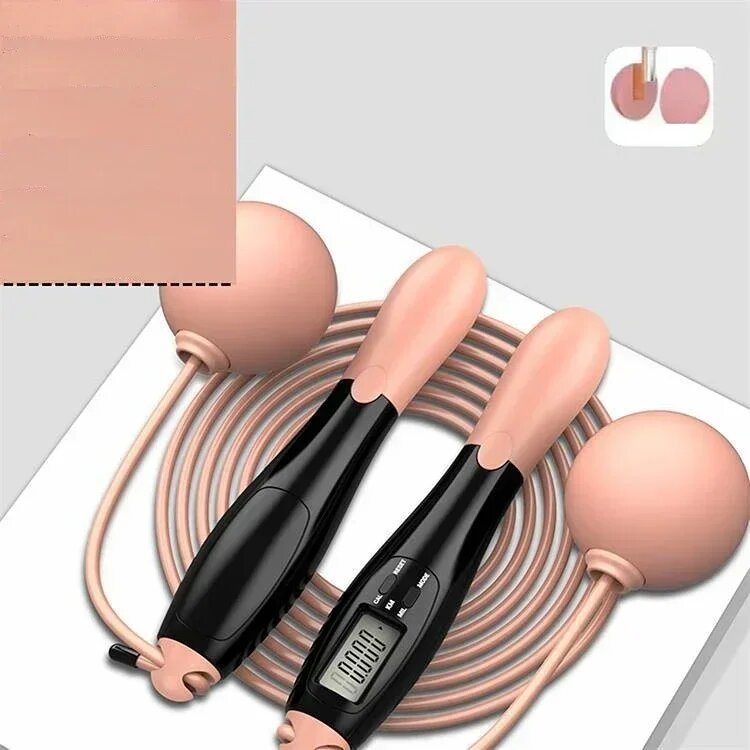 Счетная скакалка, мяч, стальная скакалка из ПВХ, регулируемая беспроводная скакалка для упражнений, фитнес-тренажерный зал, домашнее спортивное оборудование