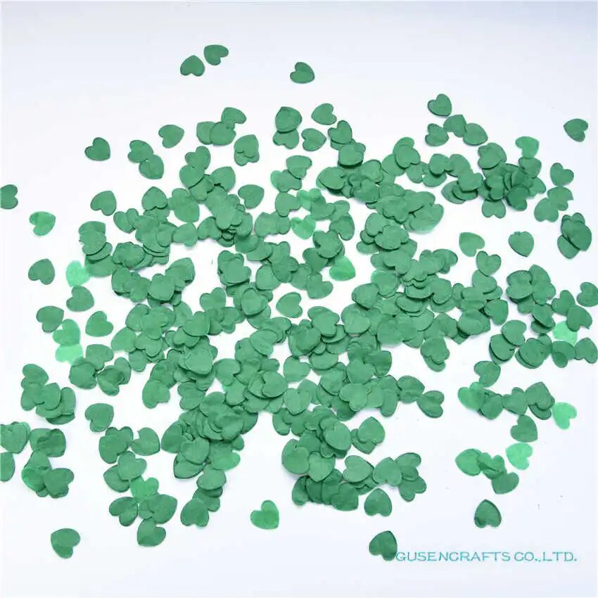 1500 шт, бумажные конфетти в форме сердца