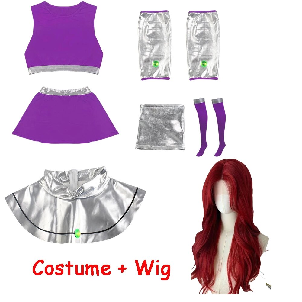 Косплей Princess Koriand'r, полиэстер, daliclown S, Costume Wig