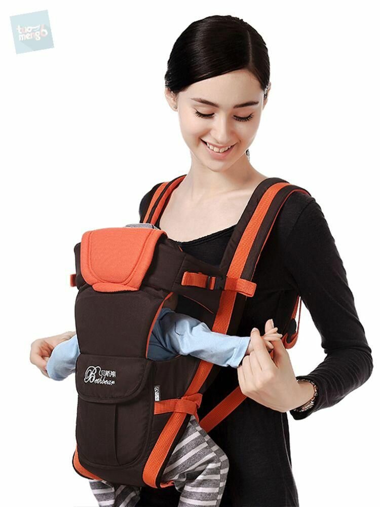 Эргорюкзак для детей 0+ Слинг с кольцами для новорожденных 0+100% хлопок