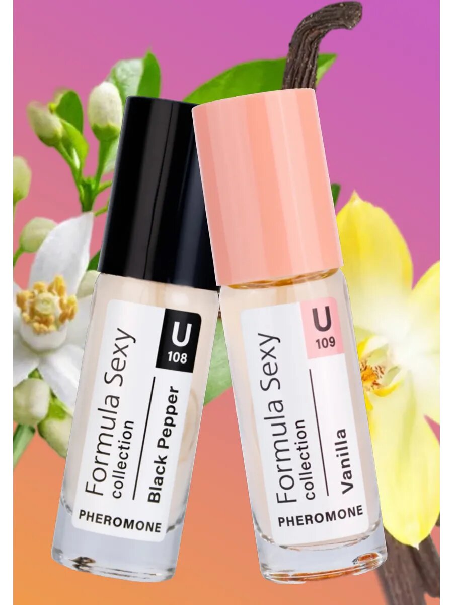 Набор Духи Formula Sexy Black Pepper + Vanilla, женские, 2 шт х 30 мл