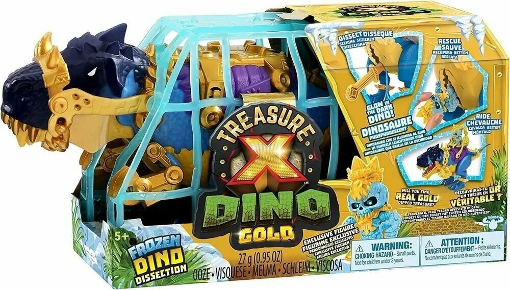 Набор интерактивной игрушки Treasure X Dino Gold Ледяной Т-Рекс
