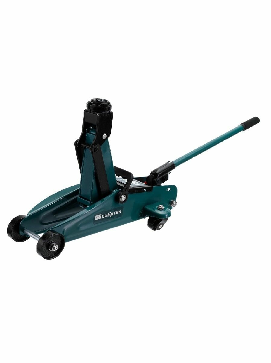 Домкрат СИБРТЕХ гидравлический подкатной 2 т зеленый (50832)