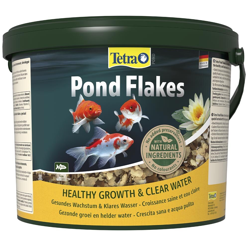 Корм для прудовых рыб Tetra Pond Flakes, хлопья, 10 л