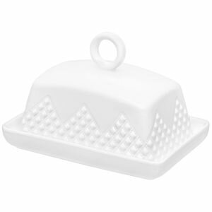 Масленка Ромбики, 13,5 х 9 х 8 см, фарфор