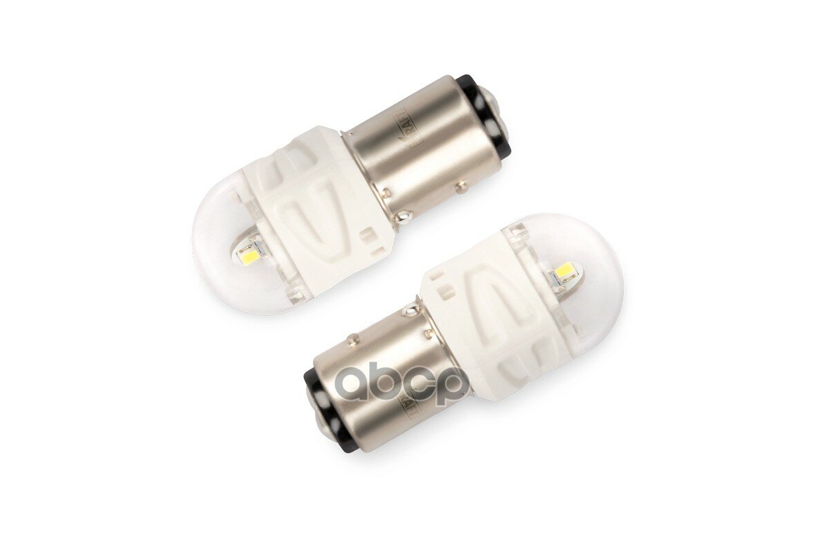Светодиодная лампа (2 шт. Блистер) P21/5W (BAY15d) 9-18V, White Kraft арт. KT 700259