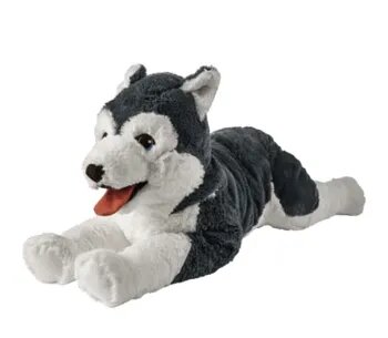 Мягкая игрушка IKEA LIVLIG Хаски, 57 см