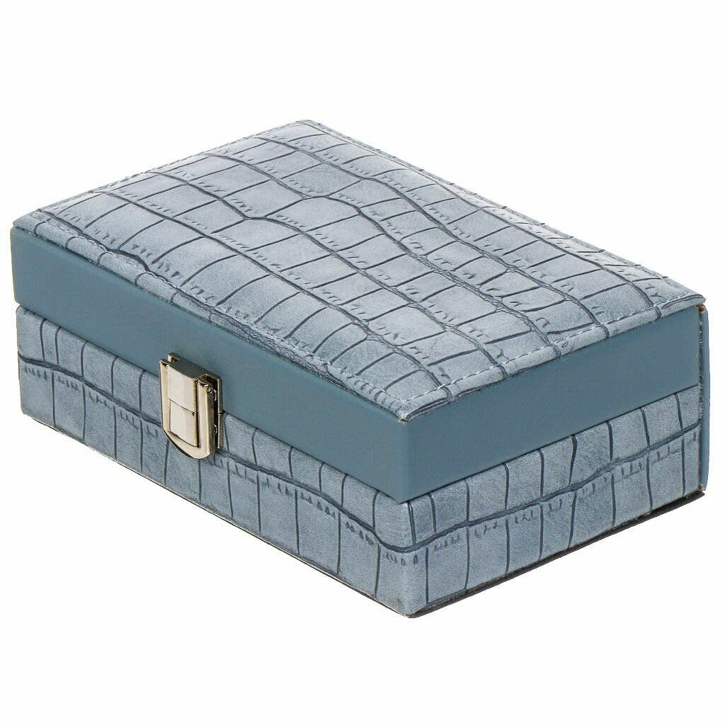 Шкатулка для хранения синяя 16x10x5.5 см Y4-6771, подарочная коробка, Китай