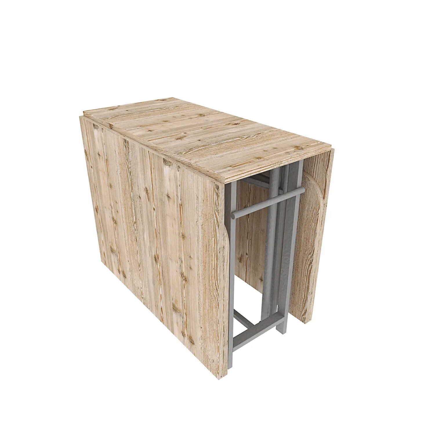 Стол книжка трансформер от производителя "Maksimus 2 Plus" - 3050х1000х770 цвет столешницы Винтаж подстолье Светлое