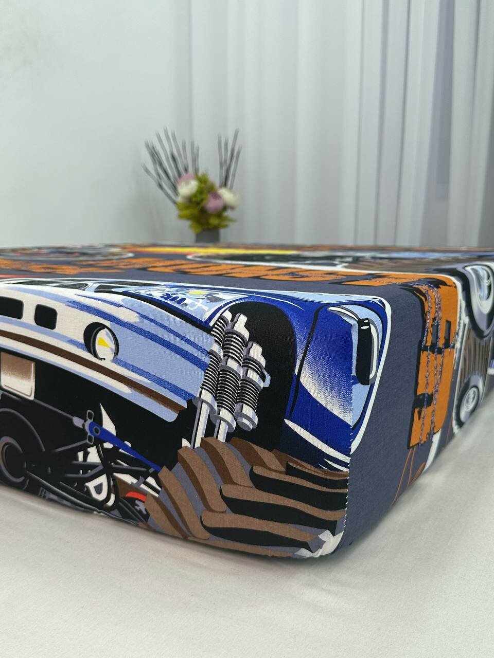 Milo's простынь на резинке 80х160, детская натяжная простыня, хлопок 100%, бязь