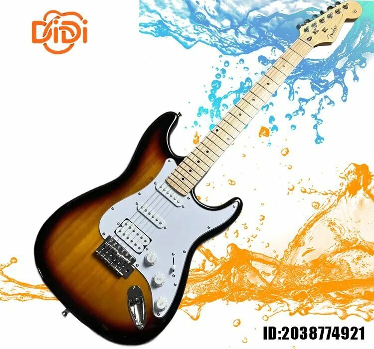 Электрогитара Fender – 6-струнная, 39 дюймов, с синглами и хамбакером