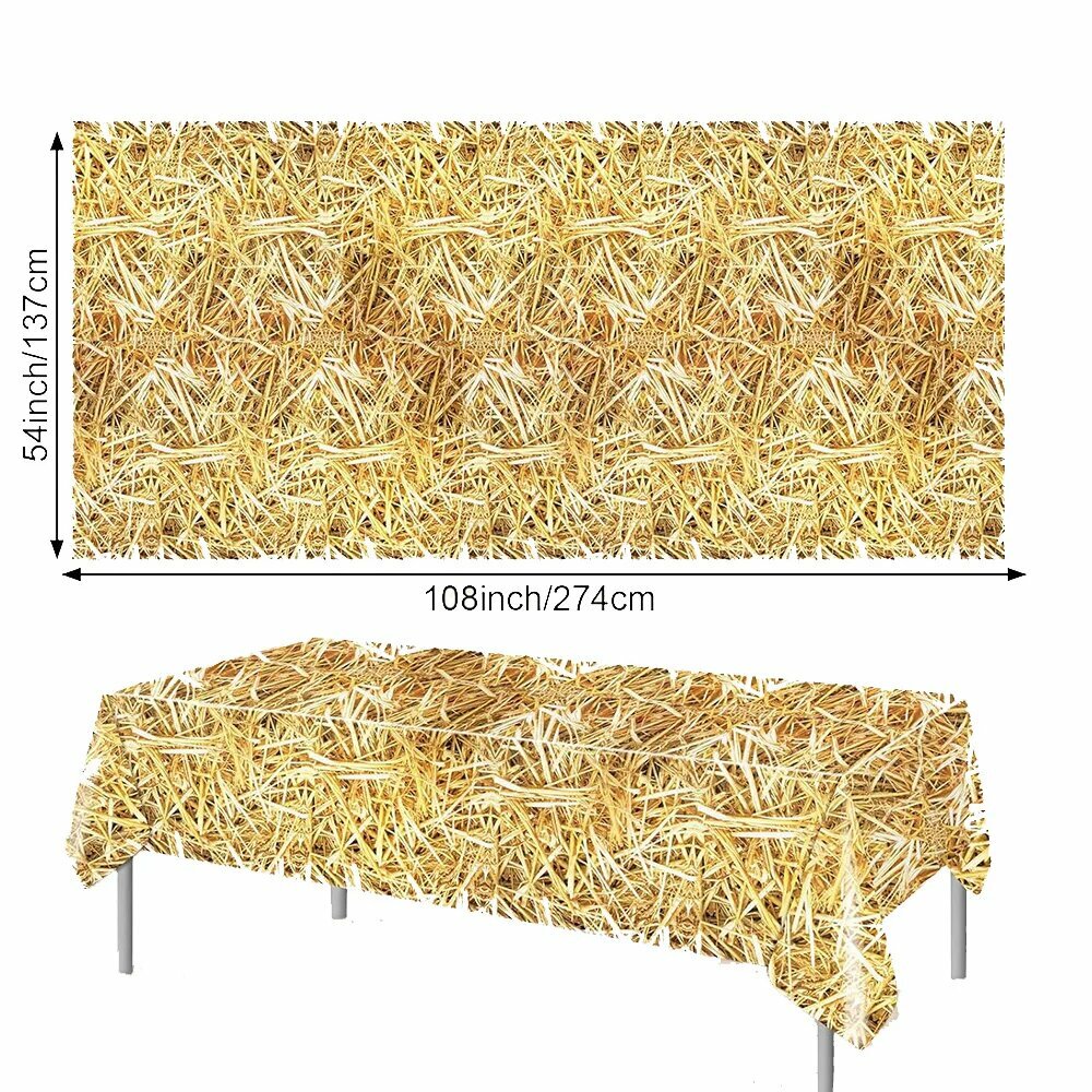 Бумажные украшения для фермерской вечеринки Tablecloth