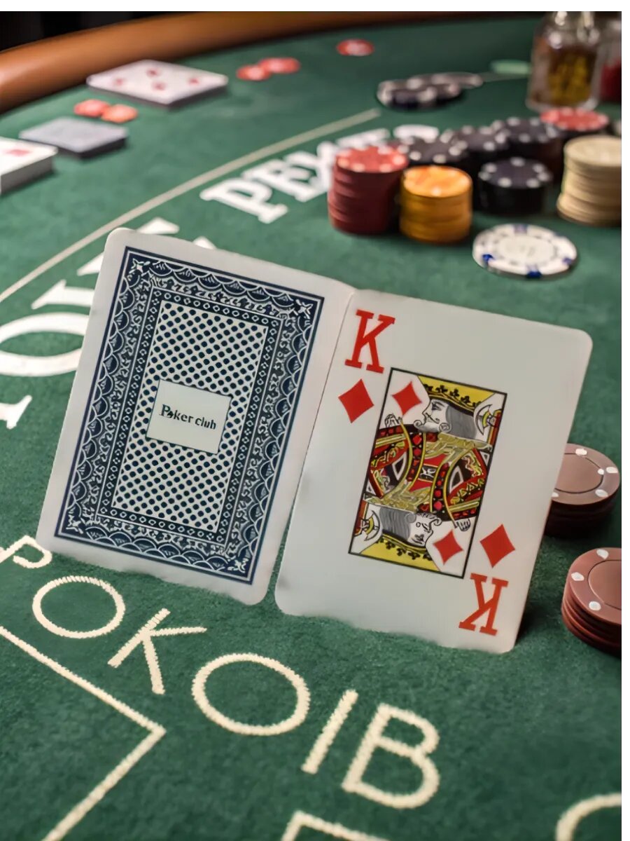 Игральные карты для покера. Пластиковые. Poker club