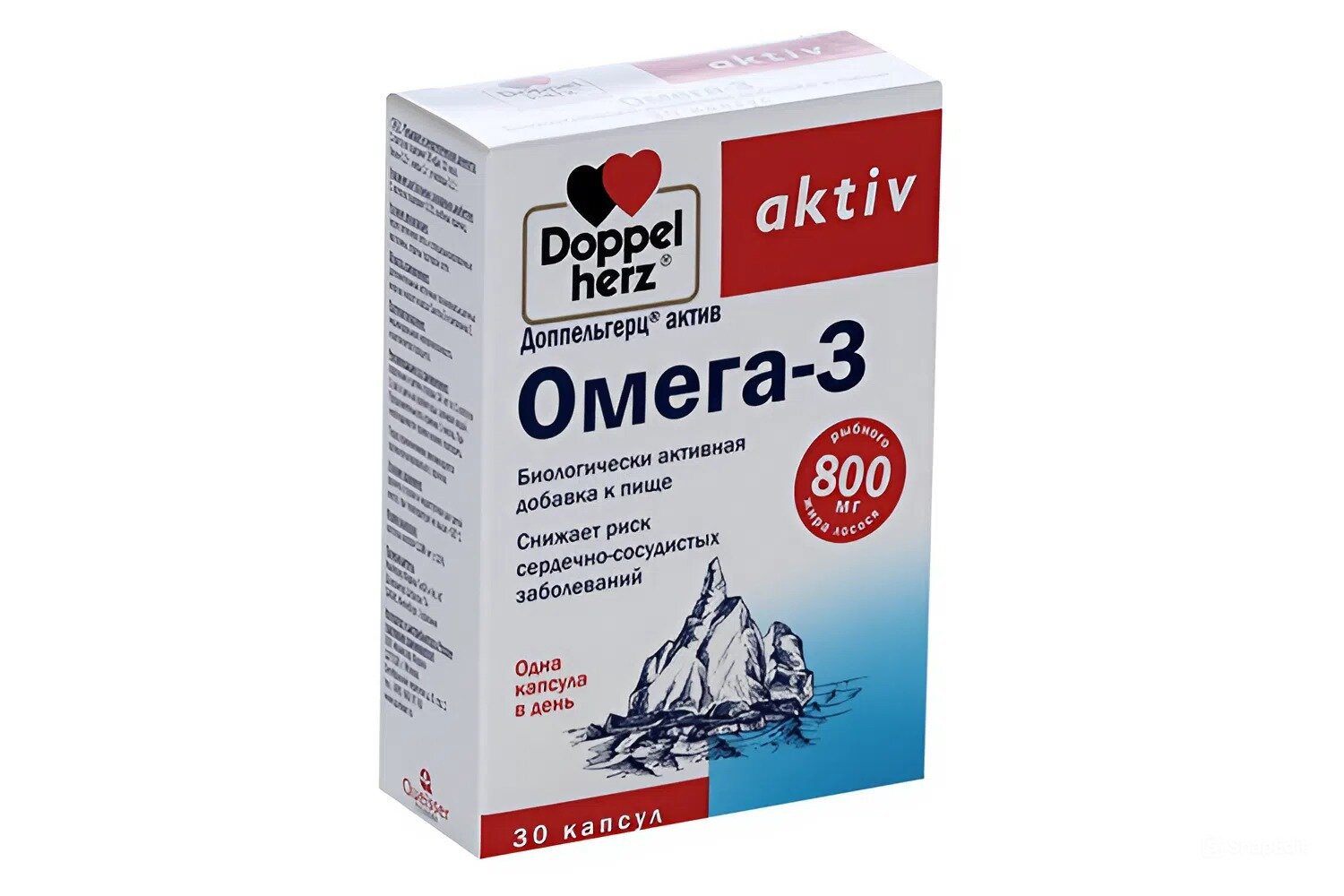 Доппельгерц Актив Омега-3, для сердца и сосудов, капсулы, 30 шт.