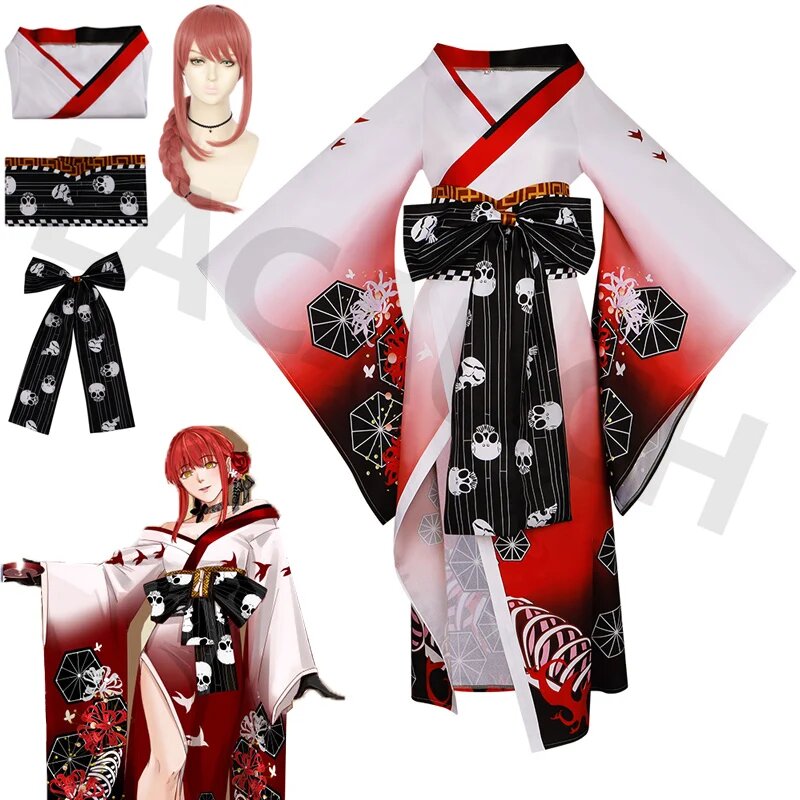Косплей Макима Chainsaw Man, костюм XL, Clothing and wigs
