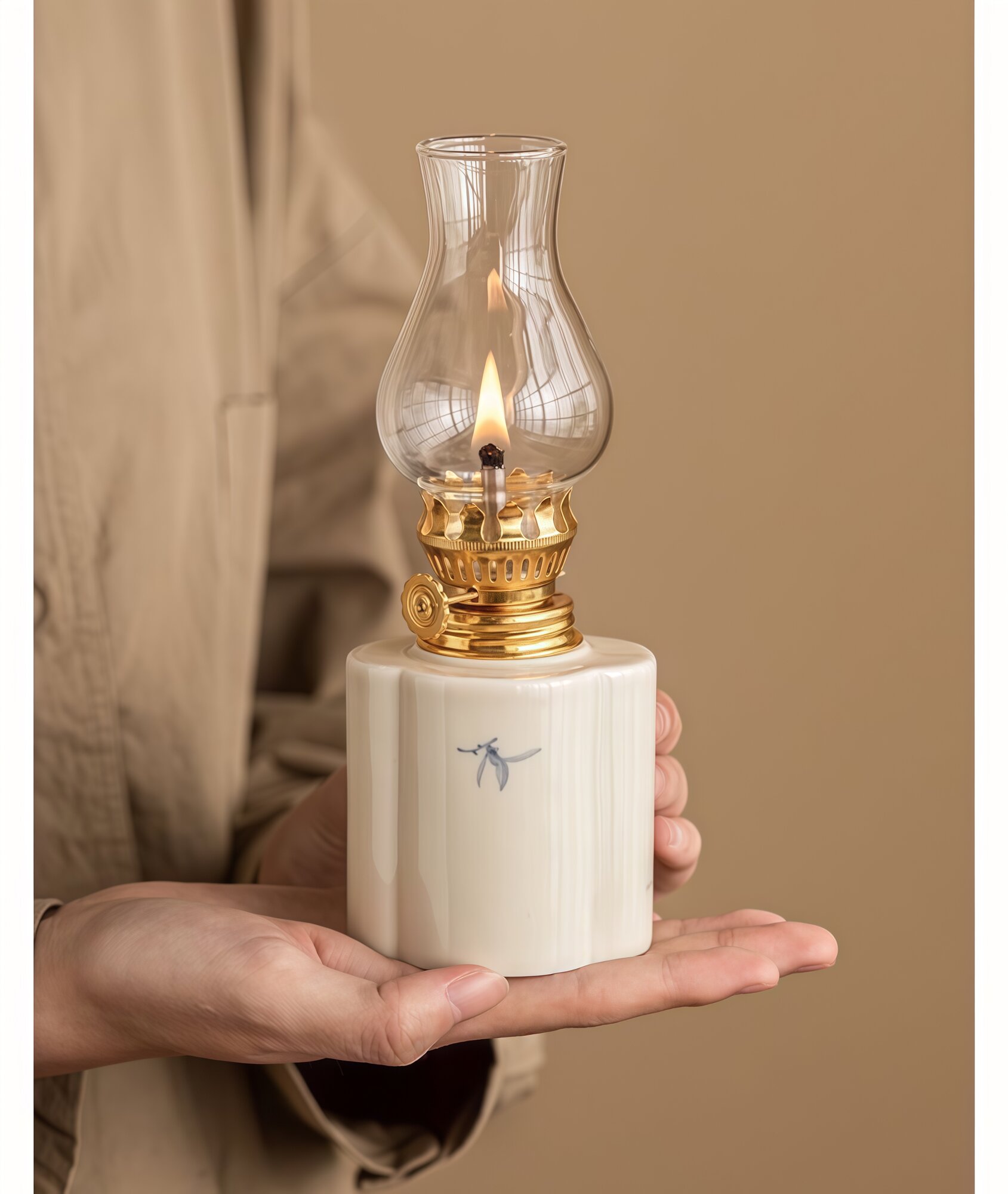 Настольная лампа "Блеск", керосиновая лампадка, G23, офисная