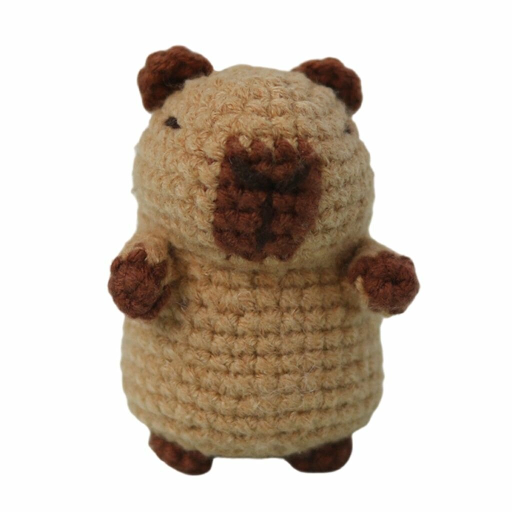 Упаковка из пряжи ручной работы для вязания крючком капибары своими руками - Капибара №1