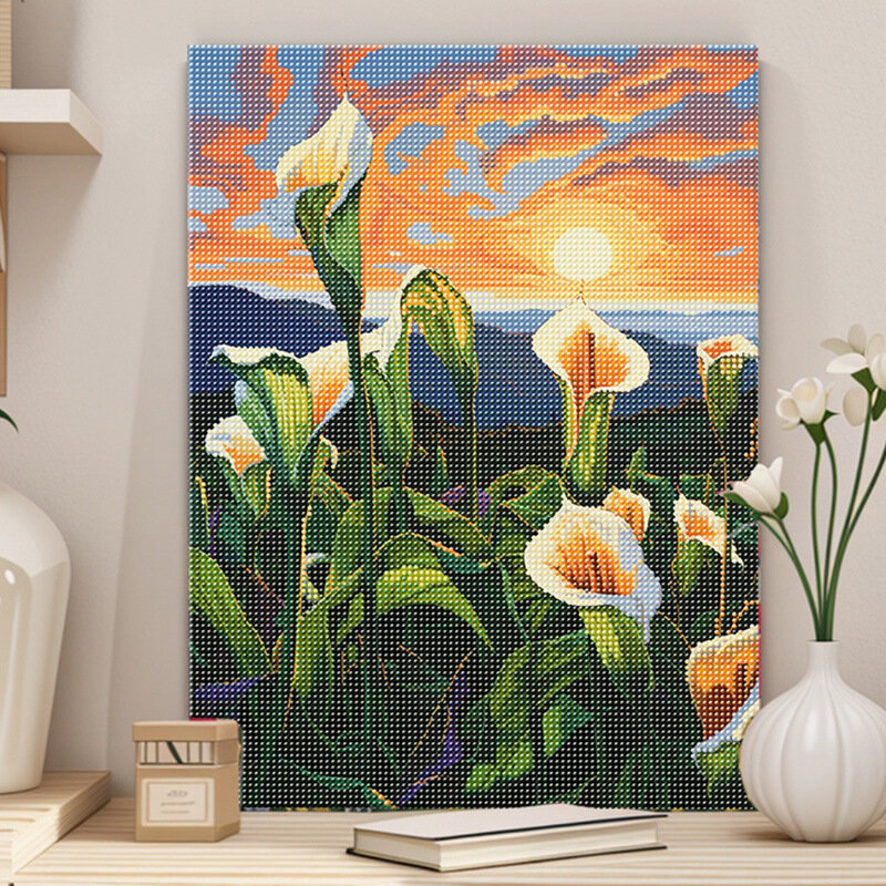 Картина по номерам WHIMSY "Алмазная живопись", Калла-лилия, 40х50 см, акриловая, рельефная