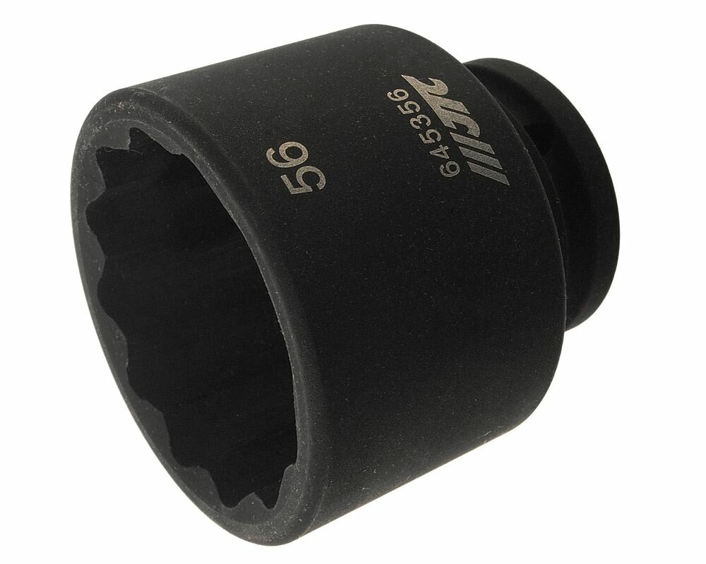 JTC-645356 Головка торцевая ударная 12-гранная 3/4" х 56мм, длина 58мм