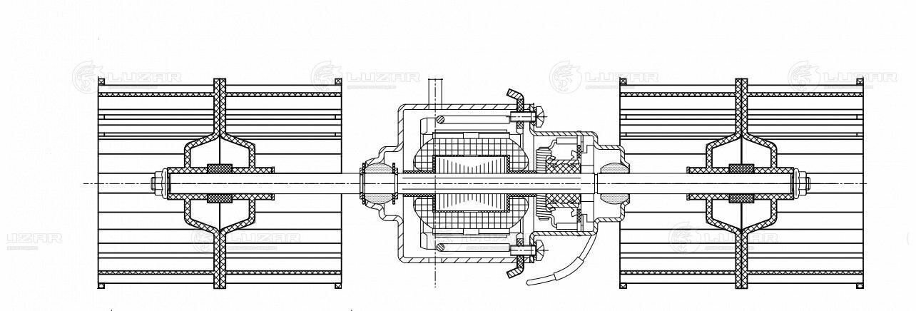 Моторчик отопителя Luzar LFH03129