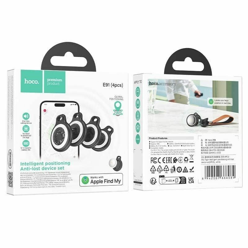 Gps-трекер AitTag Hoco ( комплект из 4 штук) для ключей, детей, авто и прочего