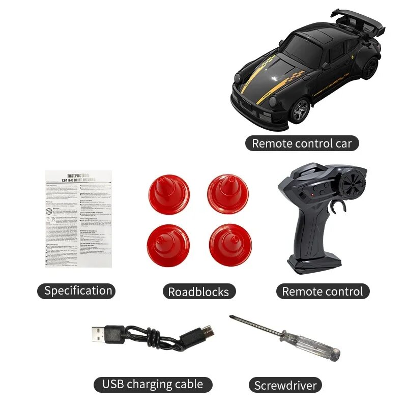 Радиоуправляемая машина TOPMAYA 1/64 Черный, KF20 black