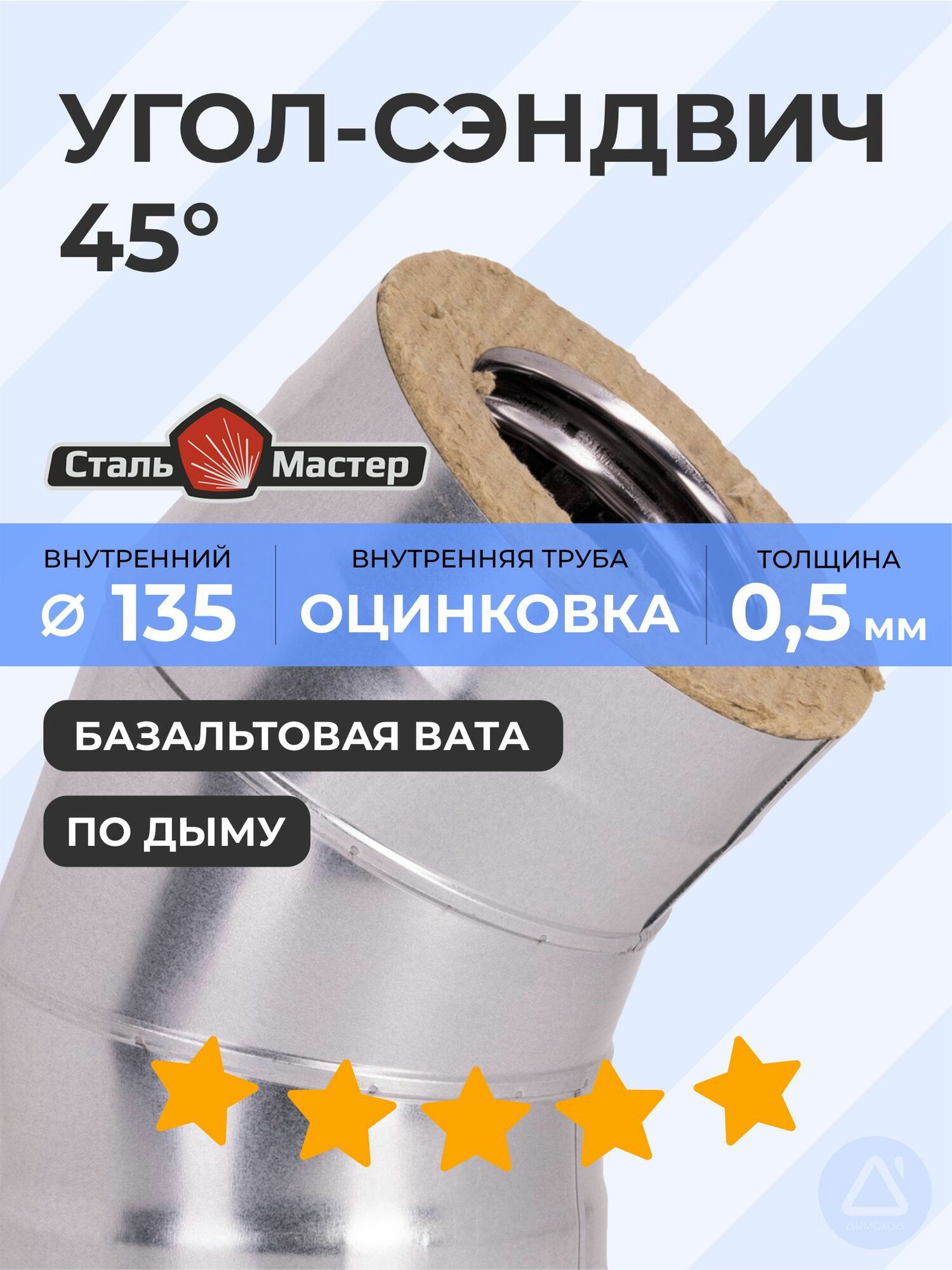 Угол-сэндвич 135 / 220 45 оц / оц