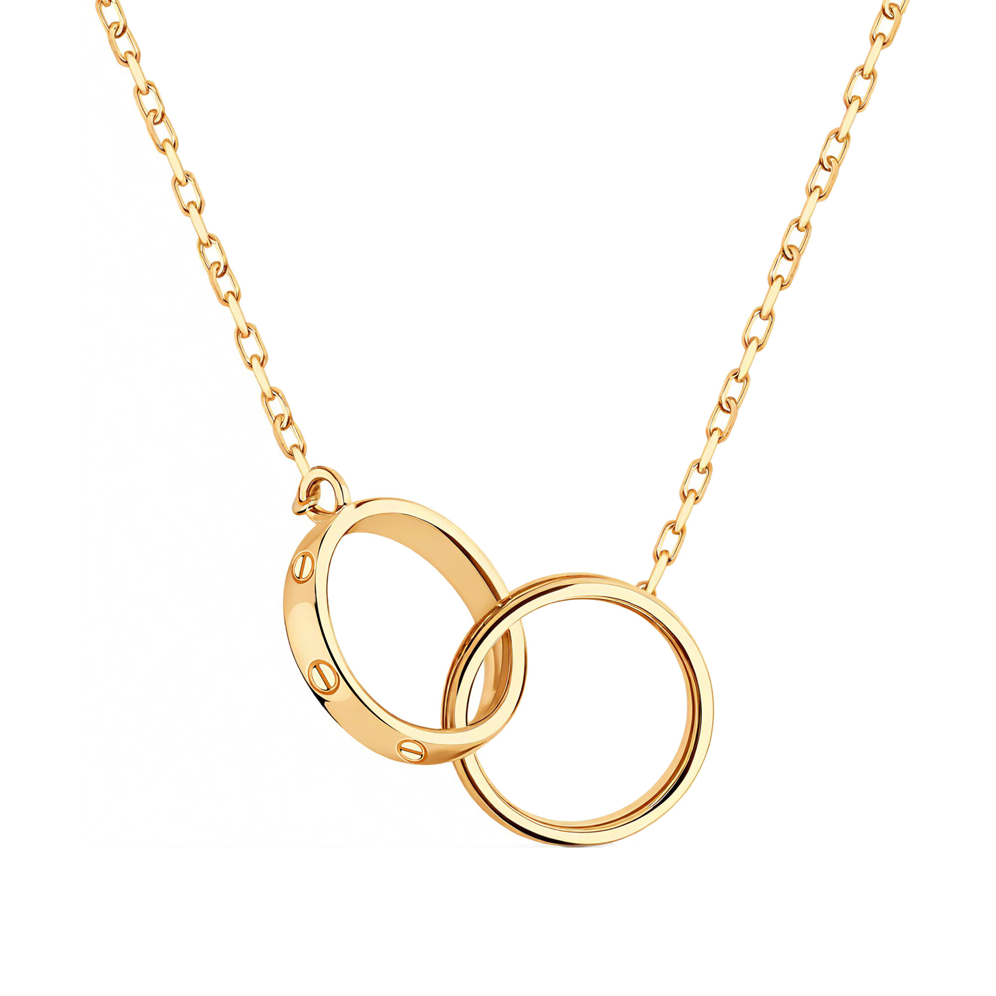 Колье, красное золото, 585 проба