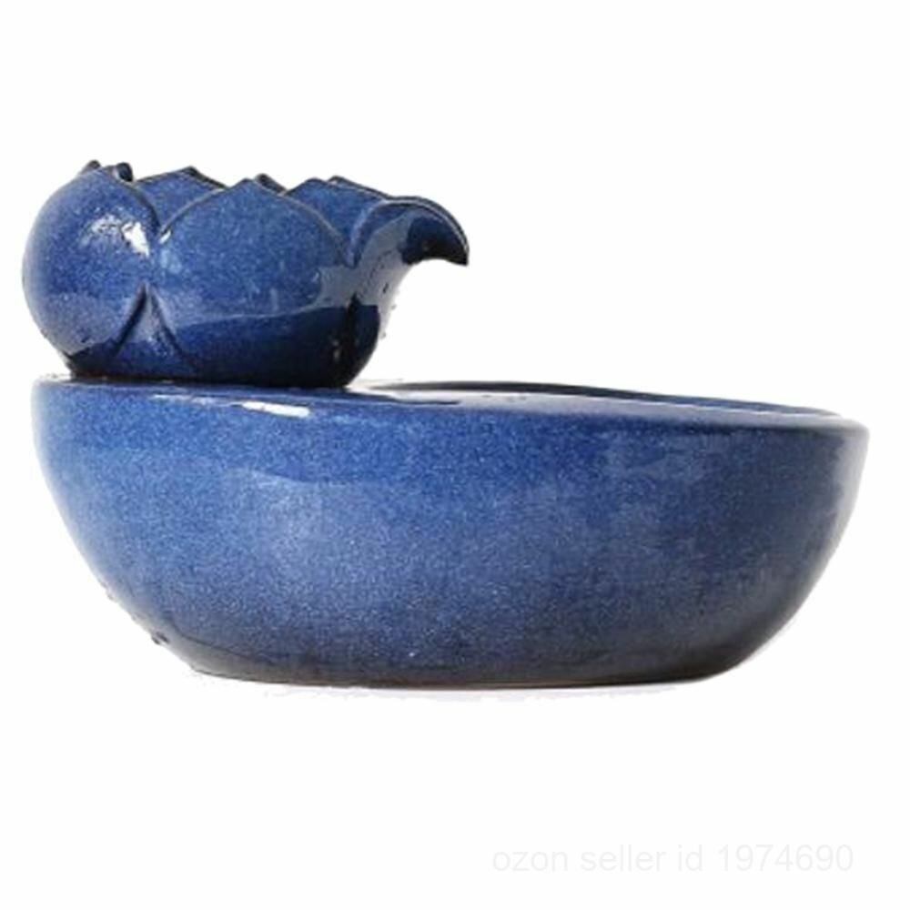 Электрический круглый бассейн для кошек и собак, автоматический циркуляционный синий бассейн для питья