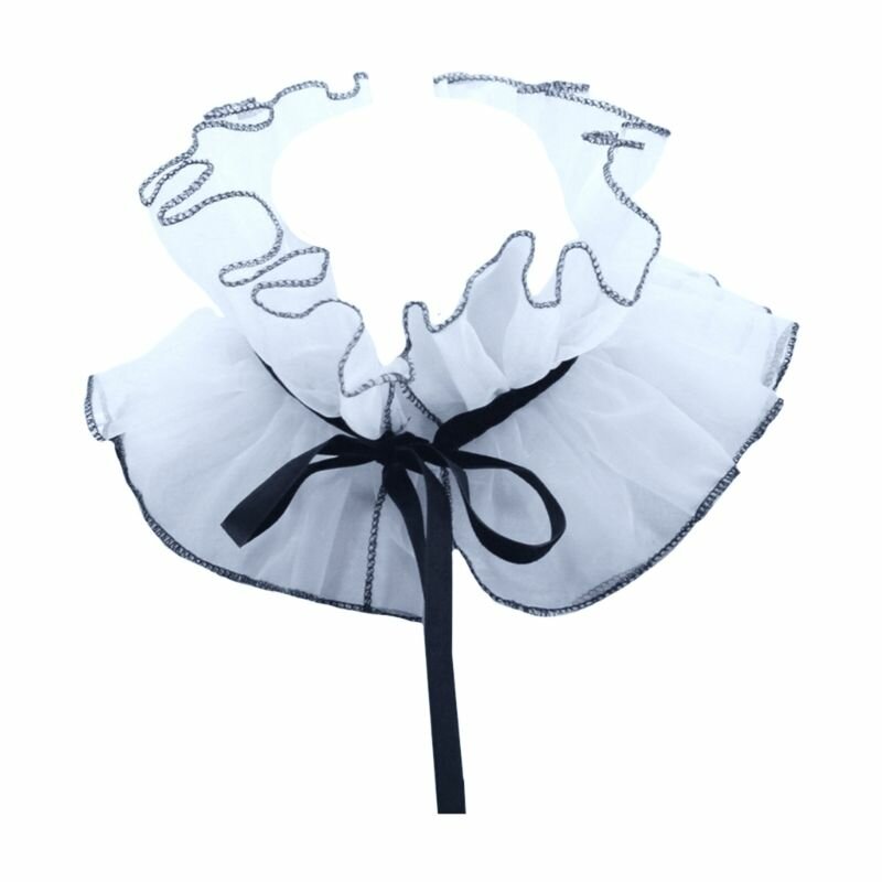 Викторианский воротник с рюшами