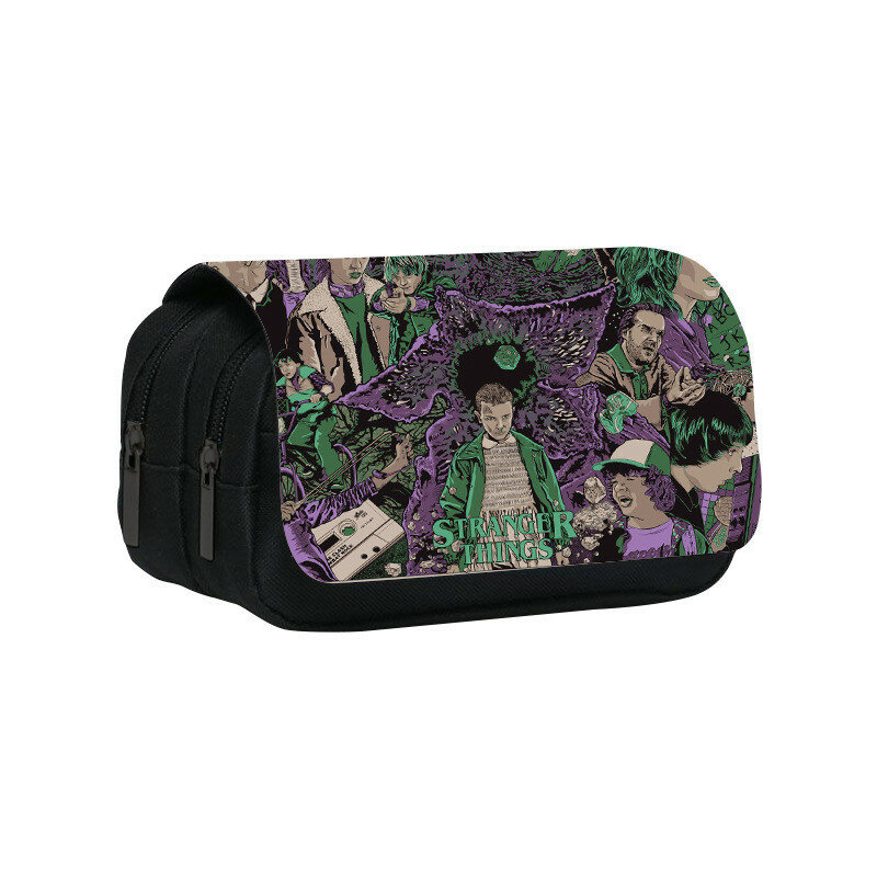 Двойной слой канцелярский пенал с водонепроницаемым материалом для студентов и дарителей стиль 4