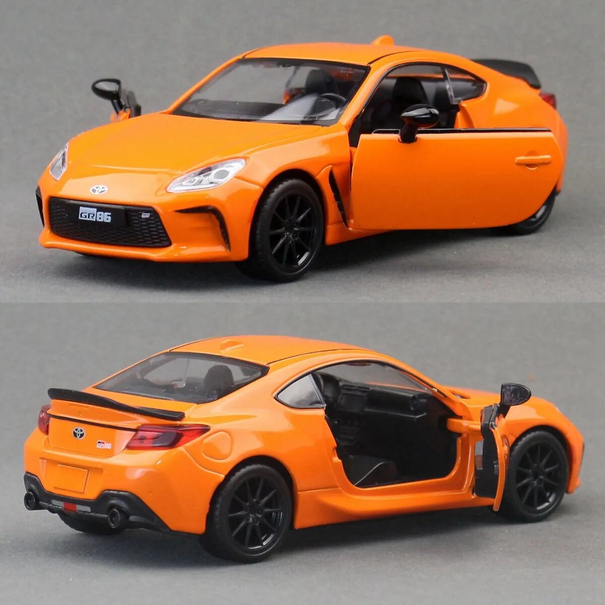 Коллекционные модели автомобиля Тойота GR86 металлическая модель 1:28 Toyota GR86, Свет и звук