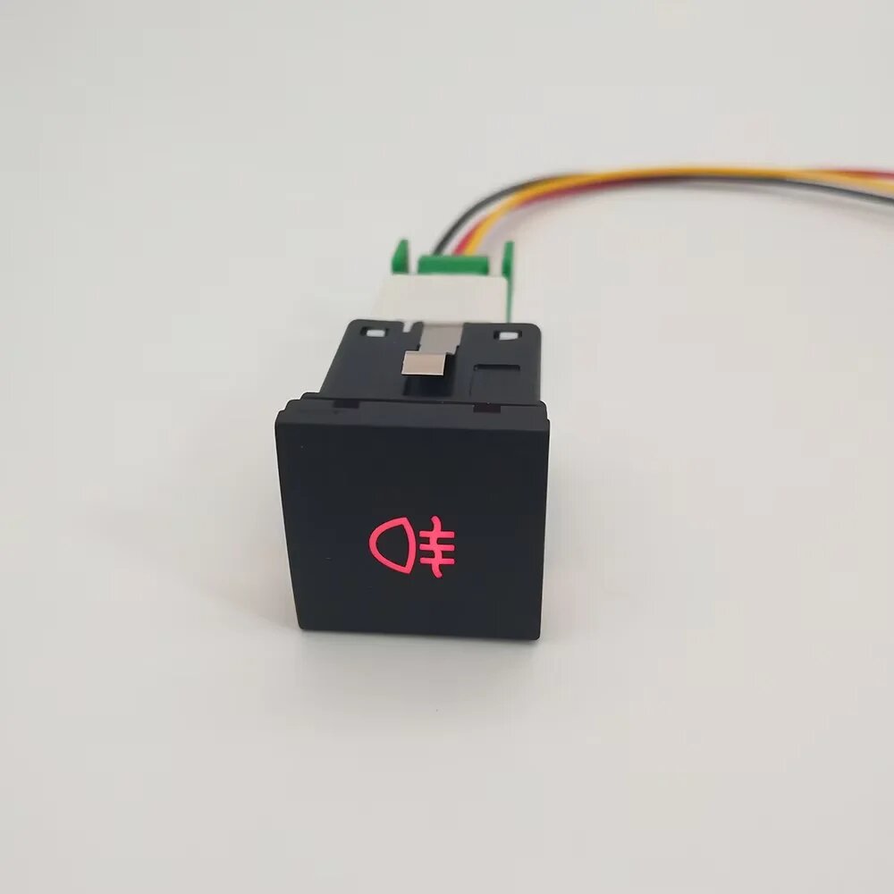 1 шт. автомобильный красный светодиодный фонарь DRL задняя противотуманная фара передняя камера музыкальная кнопка переключения с проводом для VW Golf 6 MK6 Golf 5 Jetta 2006-2012 Rear fog light