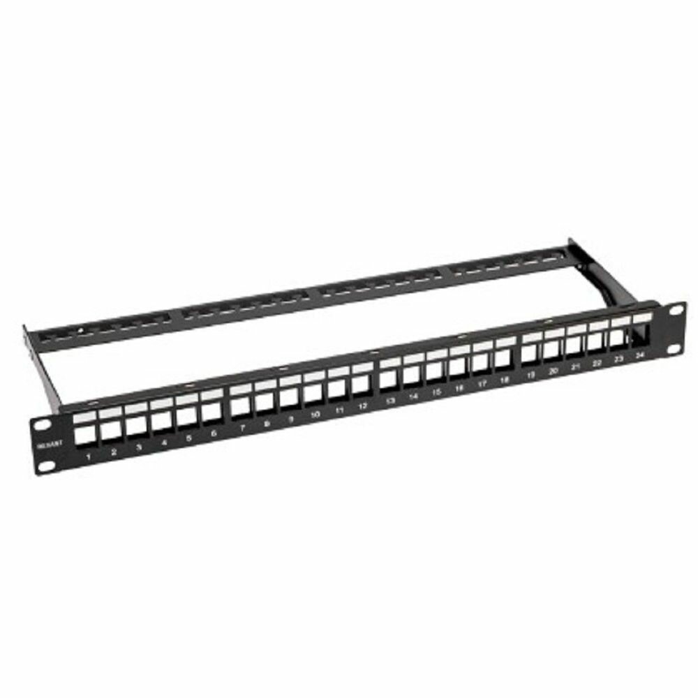 Rexant (02-0053) Панель коммутационная наборная 19", 1U, 24 порта, UTP