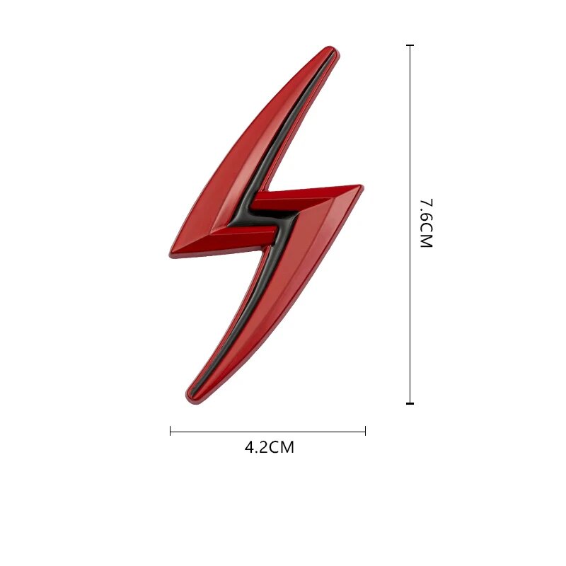 3D металлическая молния, Стайлинг, эмблема, автомобильные наклейки, значок, наклейка на L-04