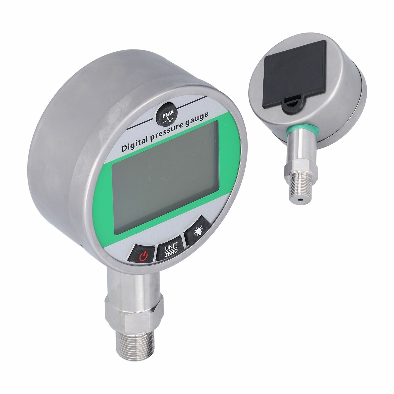 Цифровой гидравлический манометр из нержавеющей стали с точностью с нижним креплением 4,5 В 1,6 МПа