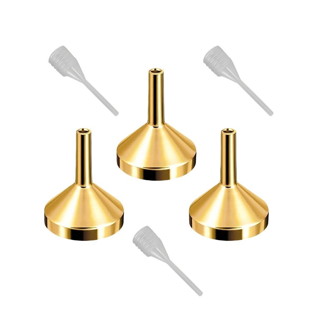 3 Шт Маленькая Воронка Для Перекачки Жидкости, Металлическая Воронка, Порошковая Воронка, Инструмент для Дозирования Жидкости для Эфирных Масел