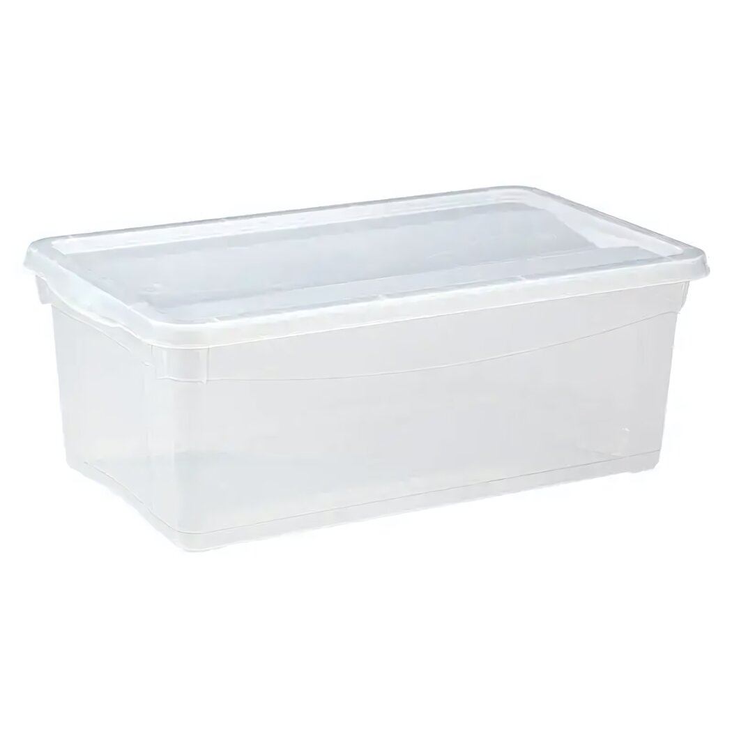 Ящик универсальный «Кристалл» 33х12х12 см, прозрачный, объем 5 л, из прочного пластика